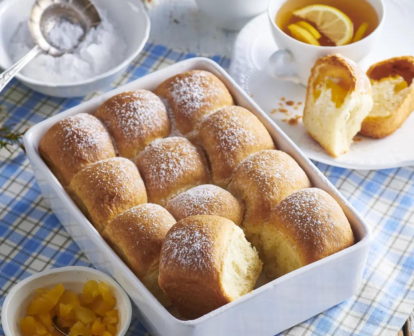 Kynuté buchty s tvarohem a kaki recept - Labužník.cz